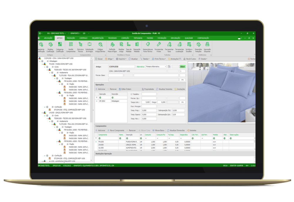 Software de Gestão para Indústria Têxtil e Vestuário | VMP Plan